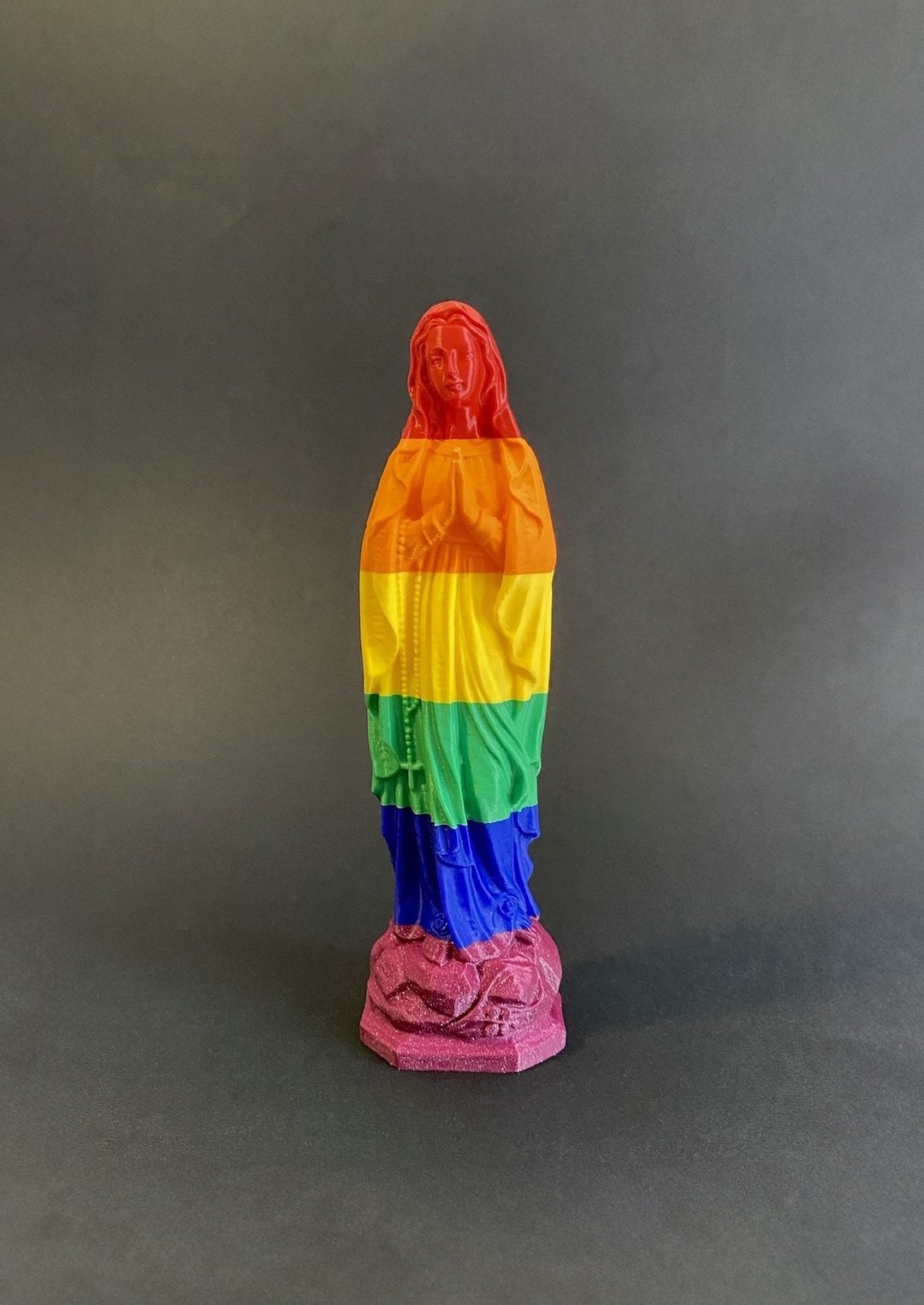 Rainbow Virgin Mary Multi-color Decoration Customizable 3D Printing - Etsy