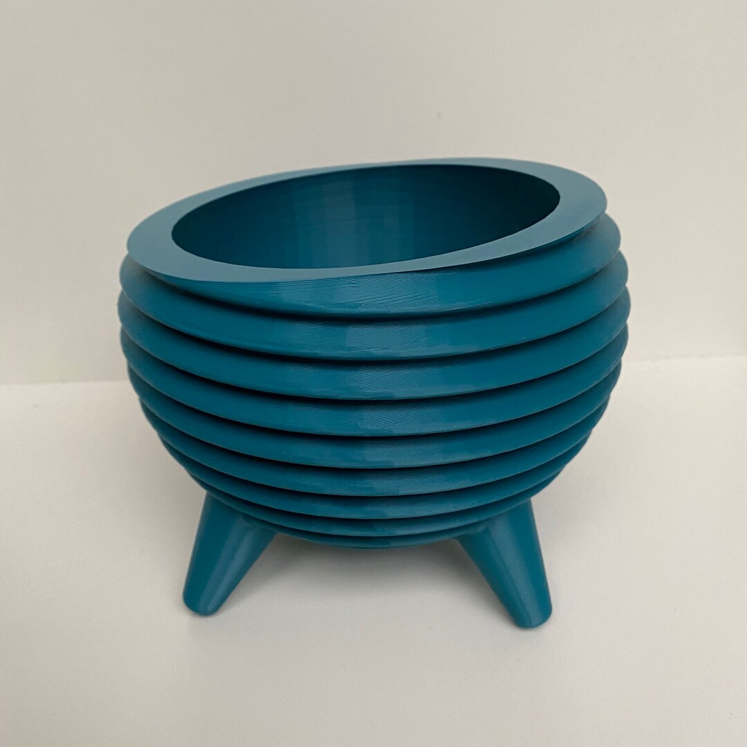 Cauldron Shaped Flower Pot Cache Pot With Feet 3D Printing - Etsy