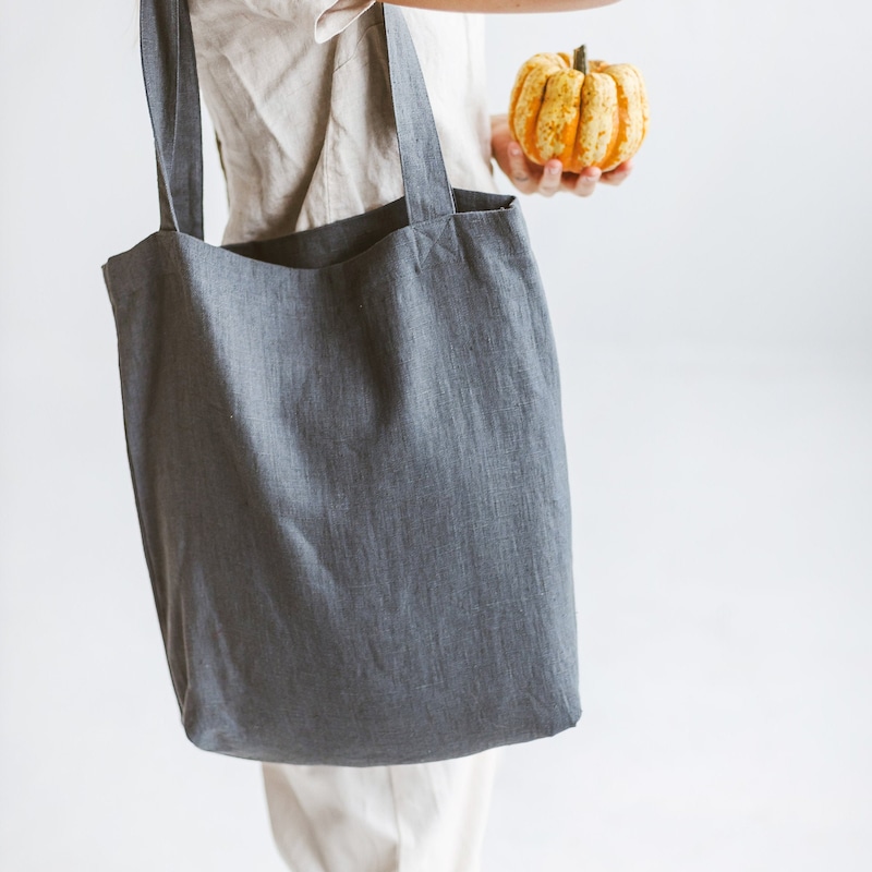 Linen Shoulder Bag - Etsy