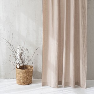 Sand Linen Curtain - Transform Your Space With Eco-friendly Window ...