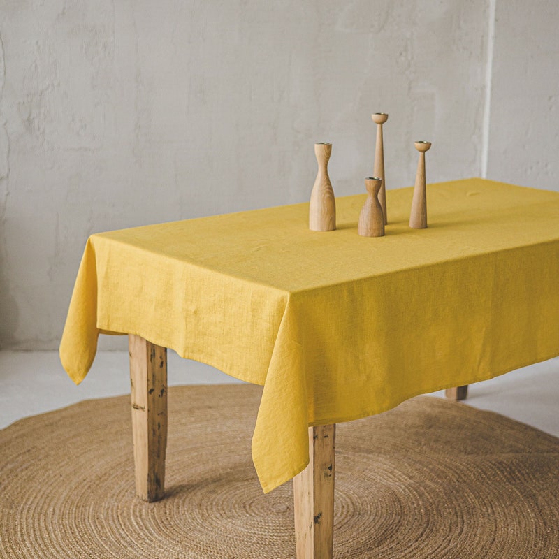 Yellow Tablecloth - Etsy
