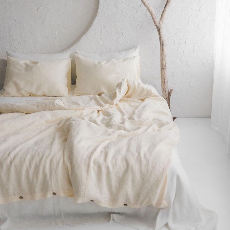 Washed Linen Bedding - Etsy