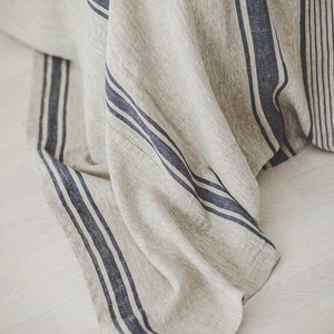 French Style Linen Bedspread in Various Colors, Vintage Linen Bed Cover ...