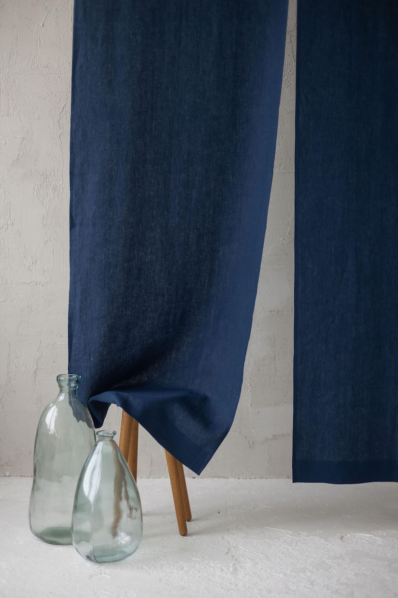 Linen Noren Curtain, Japanese Doorway Divider, Natural Linen Room ...