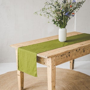 Off White Linen Table Runner, Wedding Linen Table Runner, Soft Natural ...