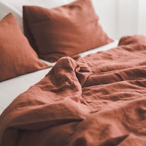 100% Pure Linen Duvet Cover, Soft & Breathable Bedding, Queen, King ...