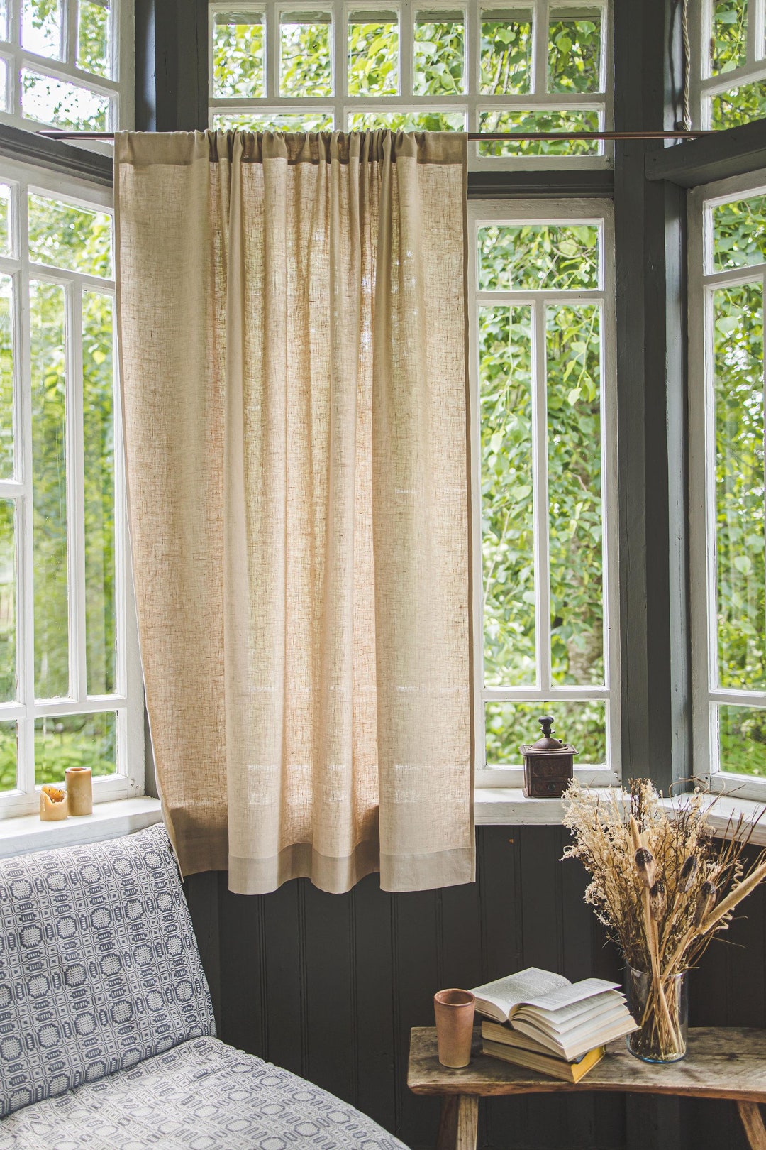 Sand Linen Curtain - Transform Your Space With Eco-friendly Window ...