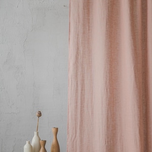 Lightweight Linen Sheer Curtain | Natural Sheer Curtain for a Soft ...