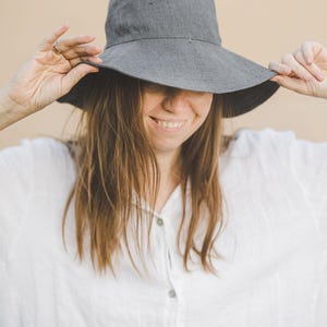 Natural Linen Summer Hat - Lightweight, Breathable & Packable ...