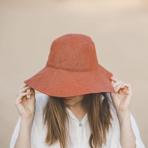Natural Linen Summer Hat - Lightweight, Breathable & Packable ...