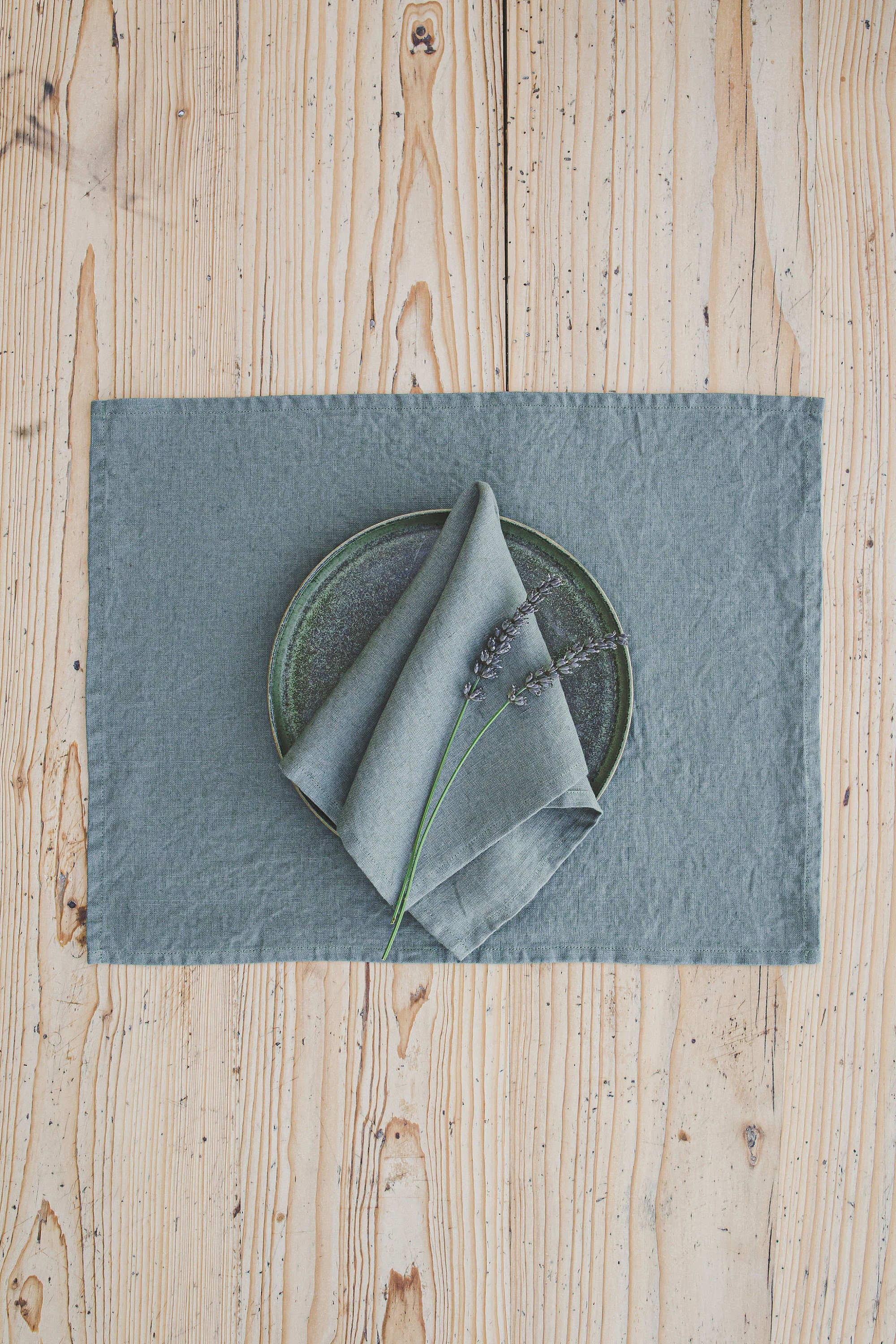 Natural Checkered Linen Napkins, Washed Linen Napkins, Natural Gingham ...
