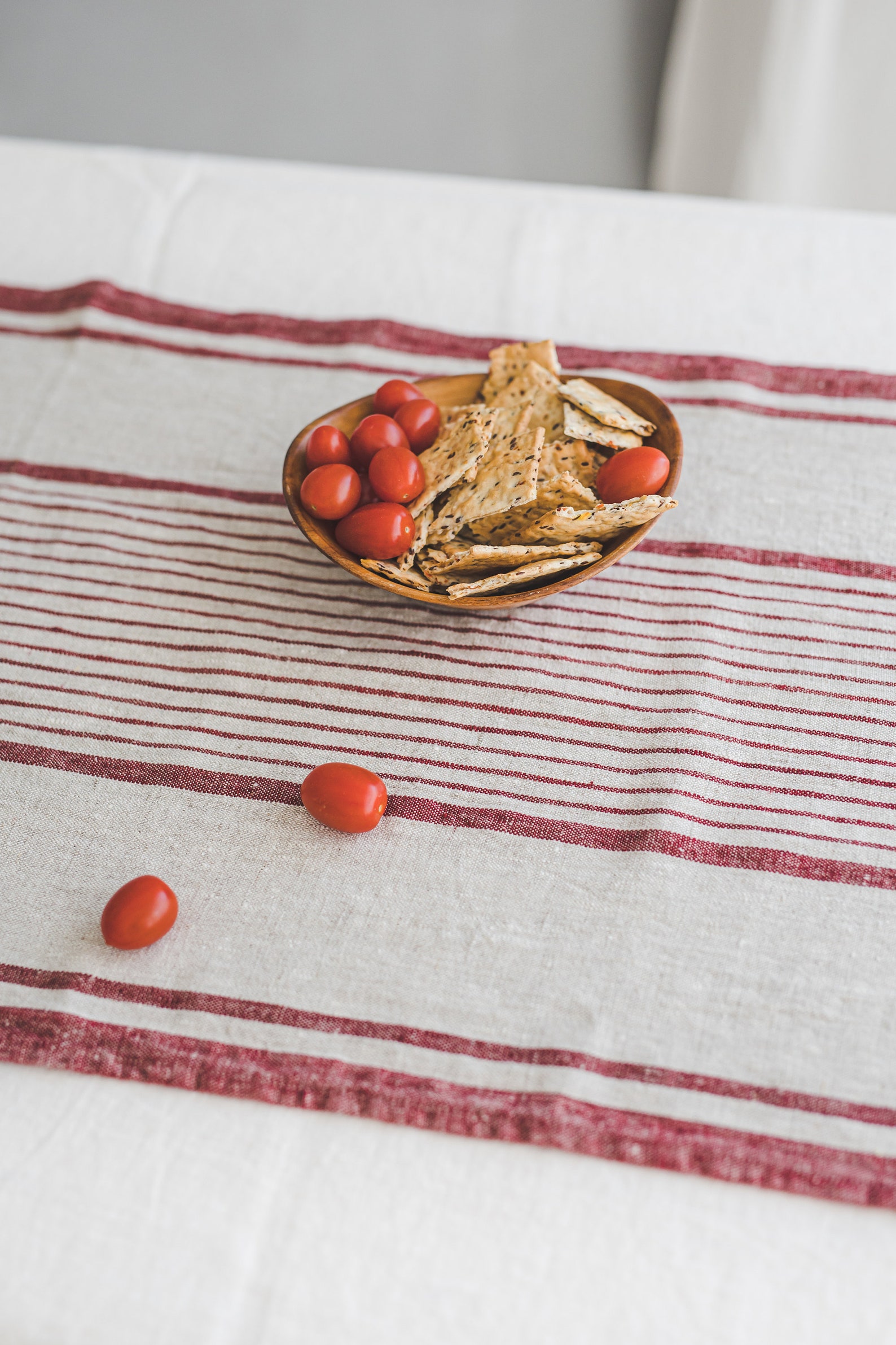French Style Linen Table Runner Striped Linen Table Runner - Etsy