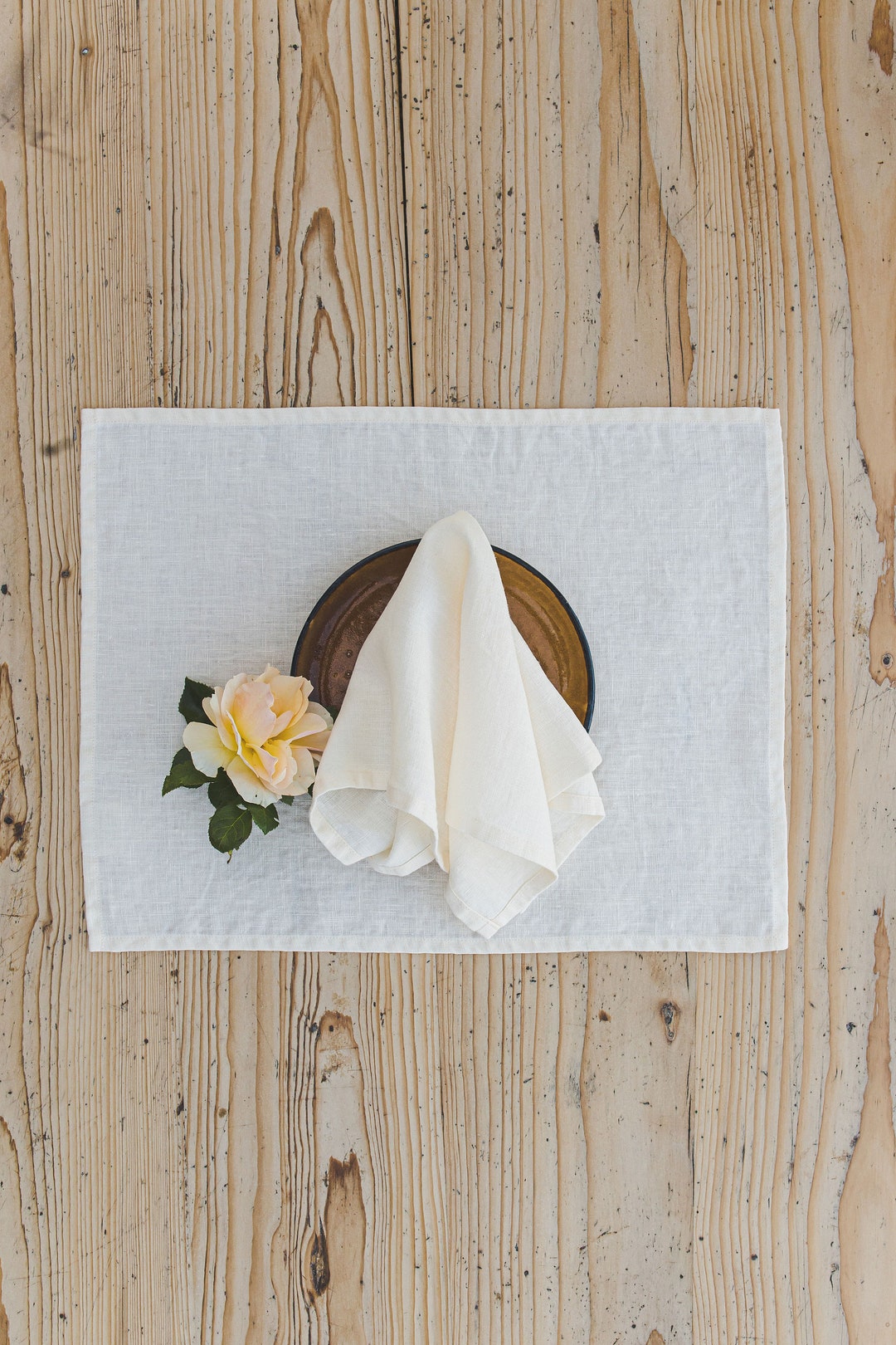 Cream Linen Napkins, Natural Linen Table Napkins, Washed Soft Linen ...