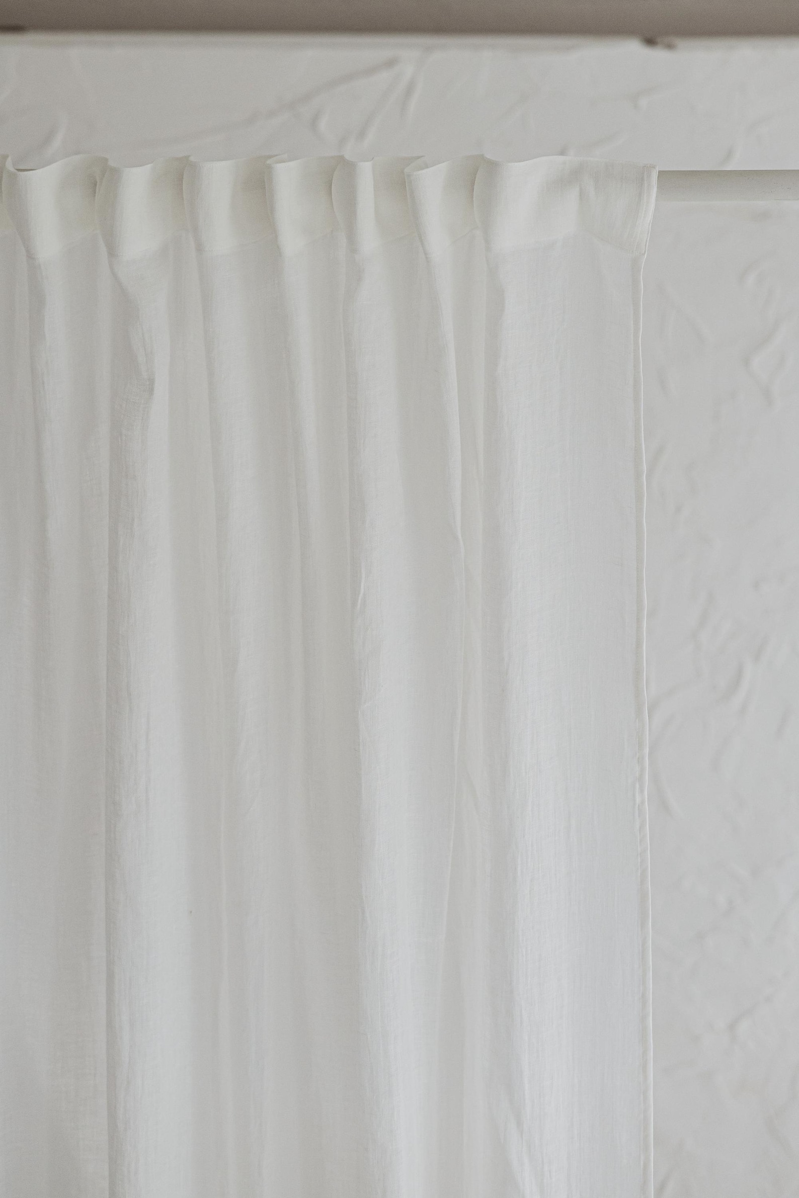 Light Purple Sheer Linen Curtain With Multifunctional Heading Tape ...