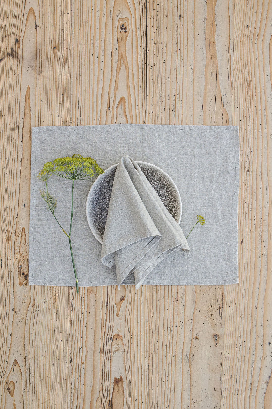Natural Linen Napkins, Handmade Soft Linen Napkins, Washed Linen ...