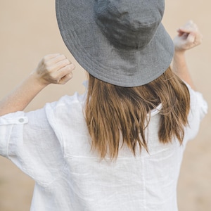 Natural Linen Summer Hat - Lightweight, Breathable & Packable ...