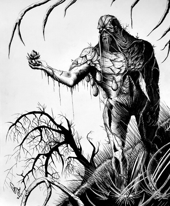 Swamp Monster Drawing Swamp Monster Stock Illustrations – 860 Swamp