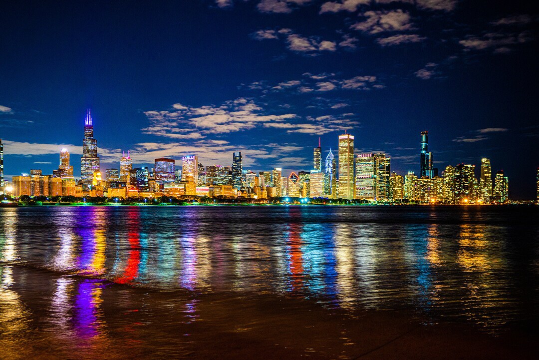 500 Piece (13x19in) Chicago Skyline Puzzle - Etsy