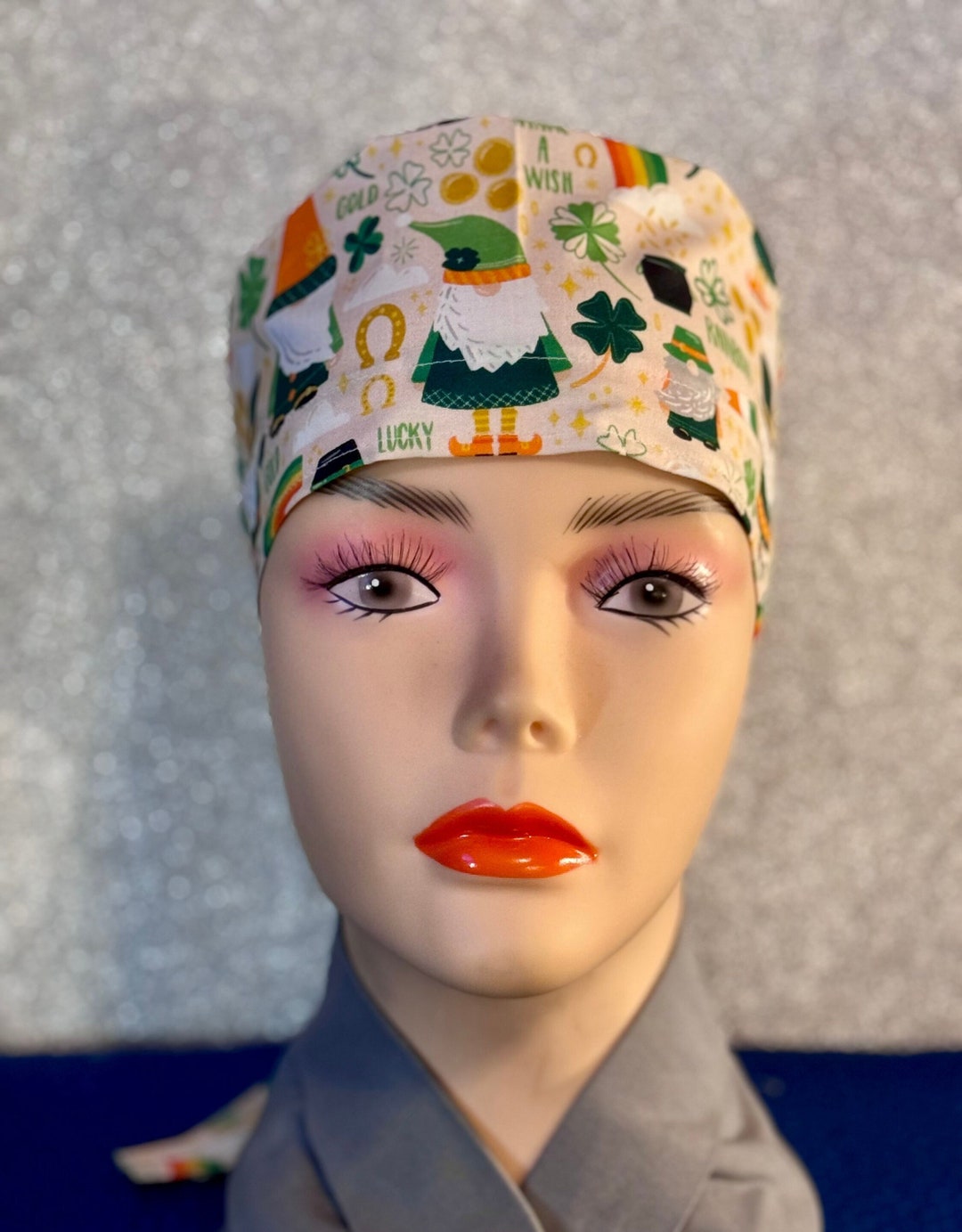 St. Patrick's Day Unisex Style Scrub Cap, Nurse Scrub Cap, Chemo Cap ...