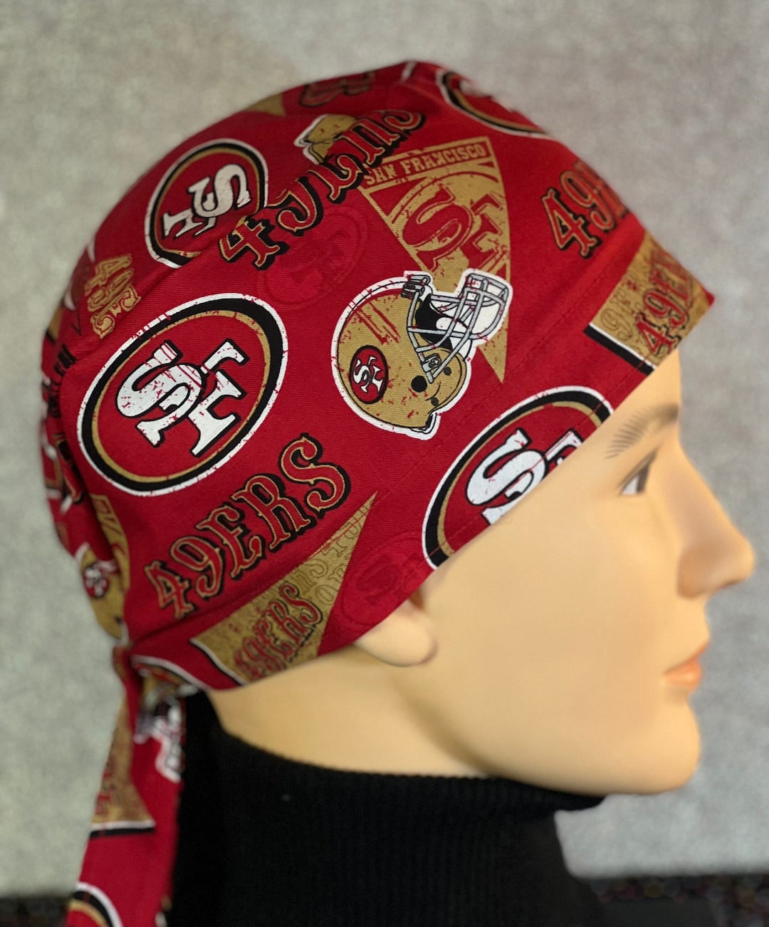 San Francisco 49ERS Unisex Scrub Cap Nurse Cap Surgical - Etsy