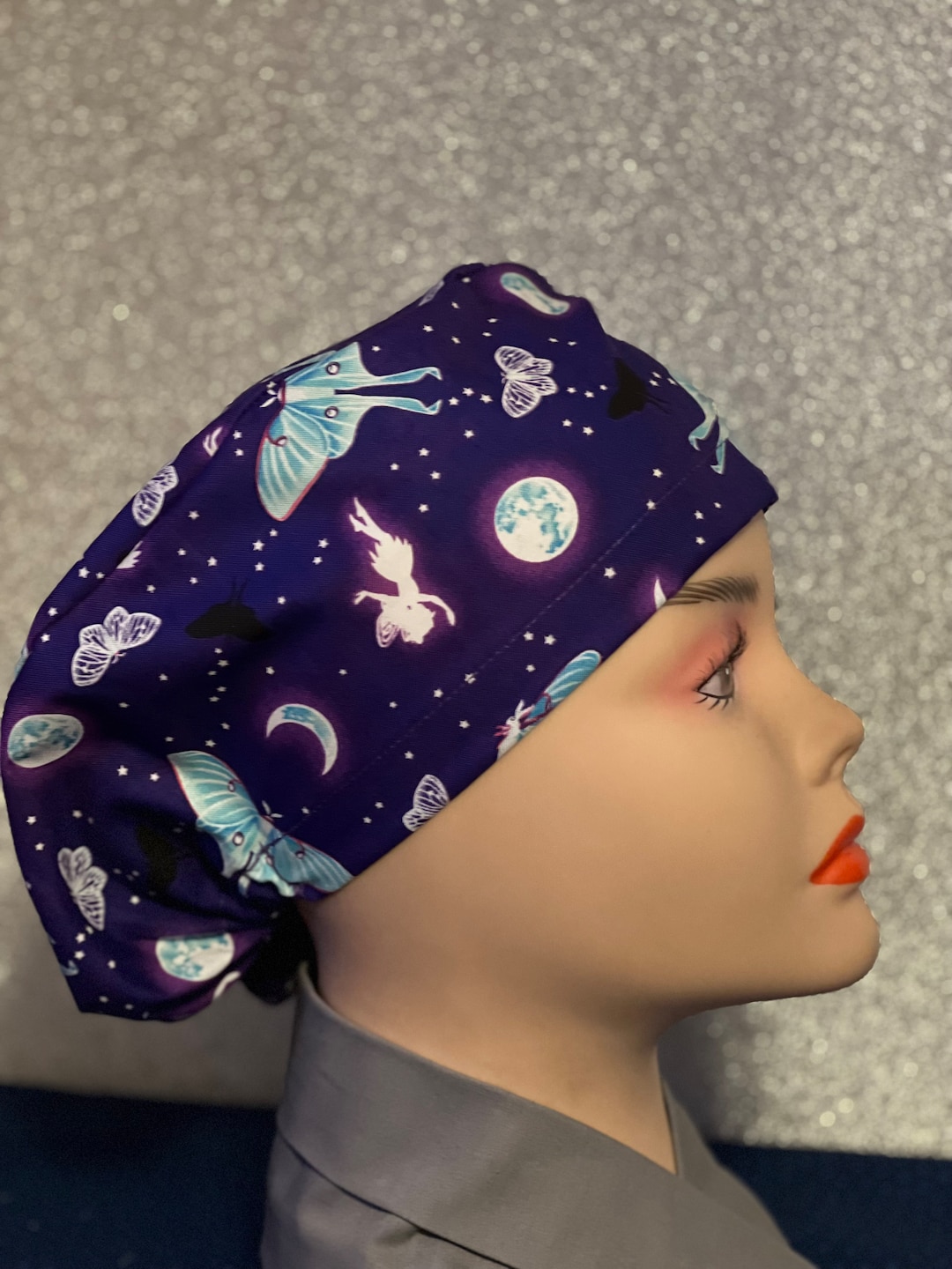 Fairies & Friends Glow in the Dark Euro Style Scrub Cap, Nurse Scrub ...