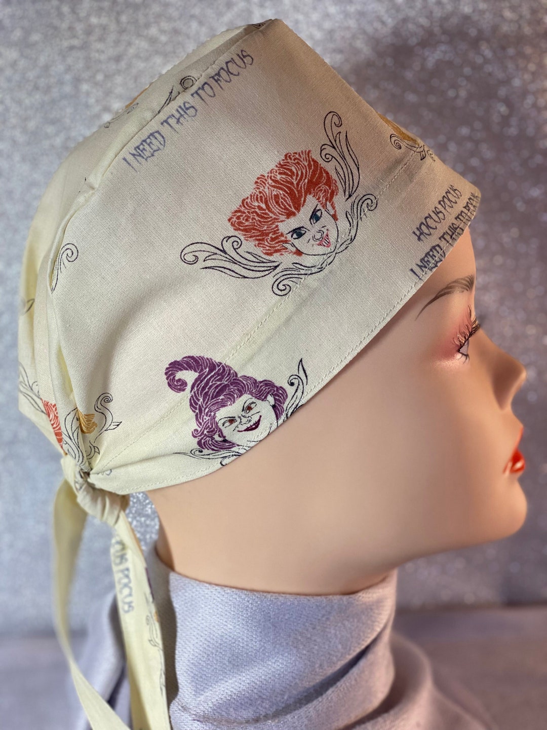 Hocus Pocus I Need to Focus- Unisex Nurse Hat, Surgical Scrub Hat ...