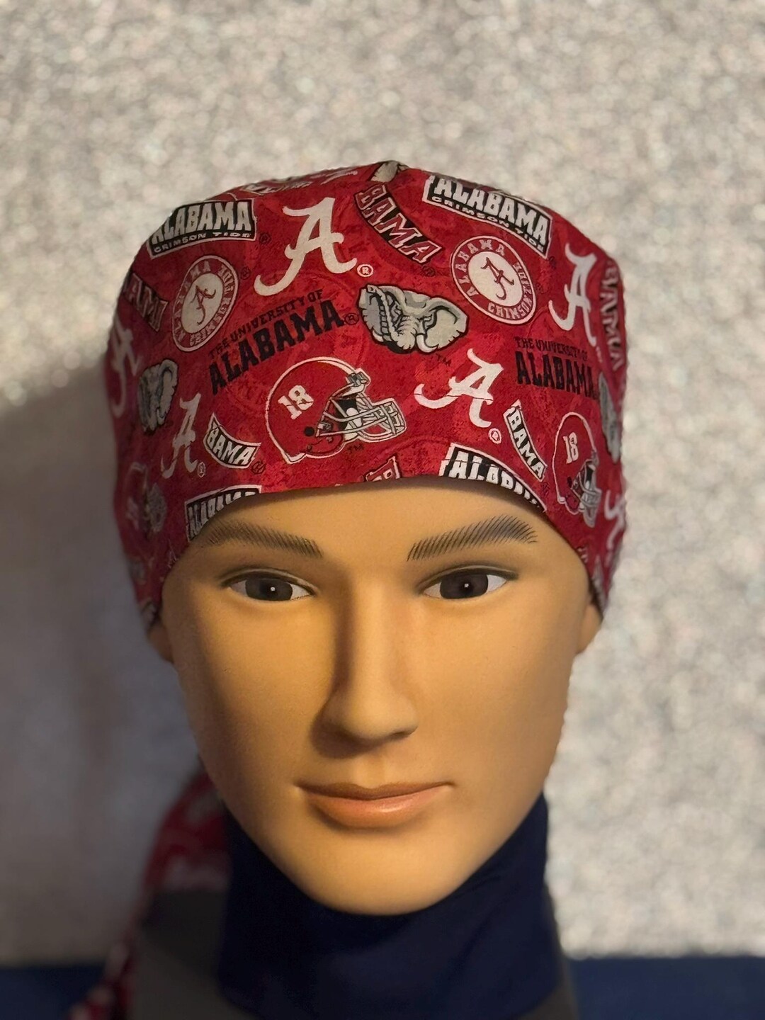Alabama Unisex Style Scrub Cap, Nurse Scrub Cap, Chemo Cap, Foodservice ...