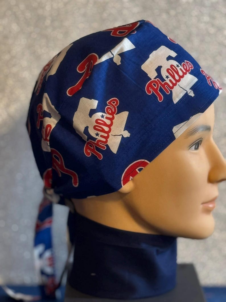 Phillies Unisex Style Scrub Cap, Nurse Scrub Cap, Chemo Cap ...