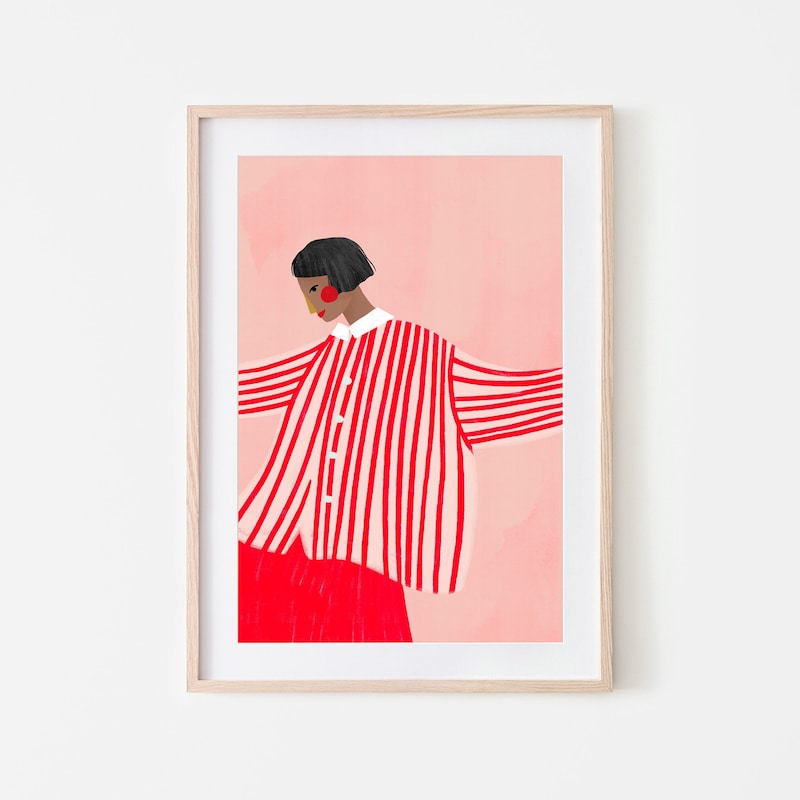 Red Art Print - Etsy
