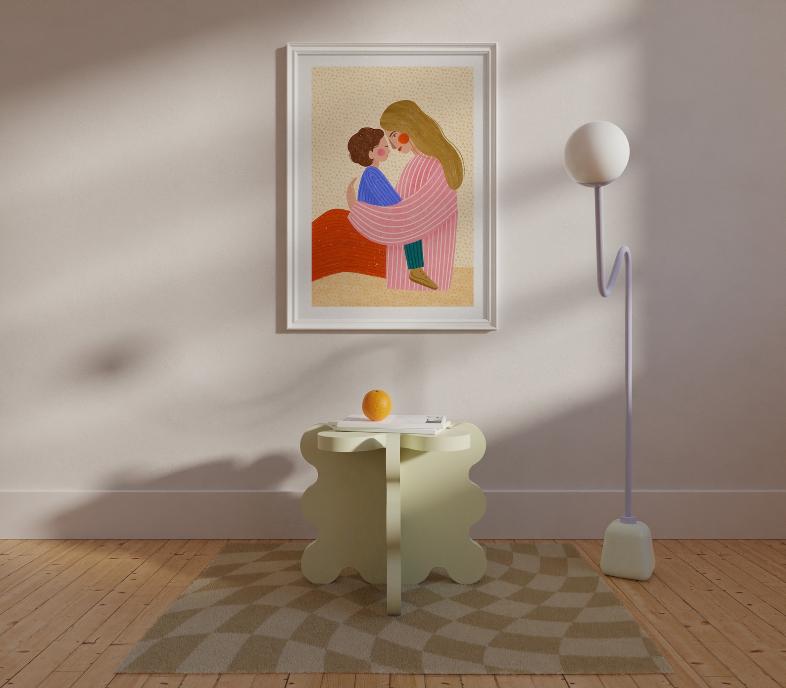 Mum Love, Motherhood Art Print, Mama Son / Daughter Poster, Woman ...