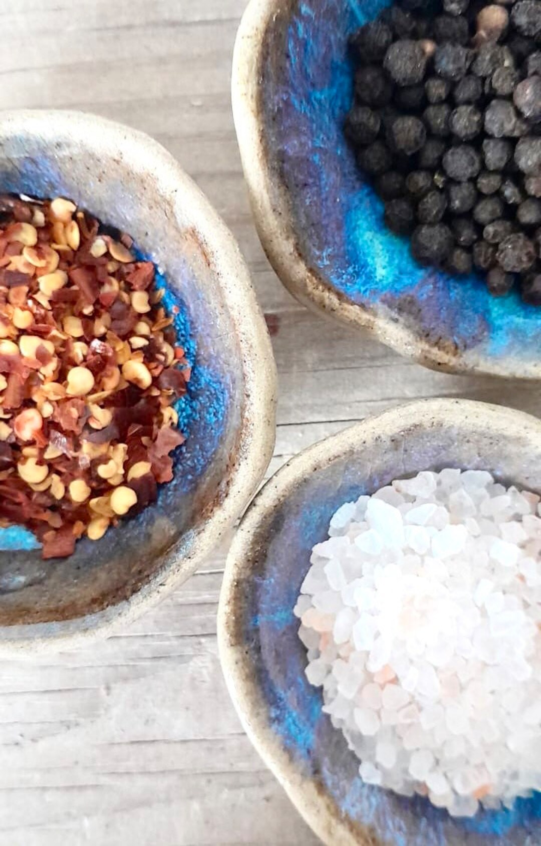 Handmade Clay Spice Pots: Coastal Glaze Kitchen Set - Etsy