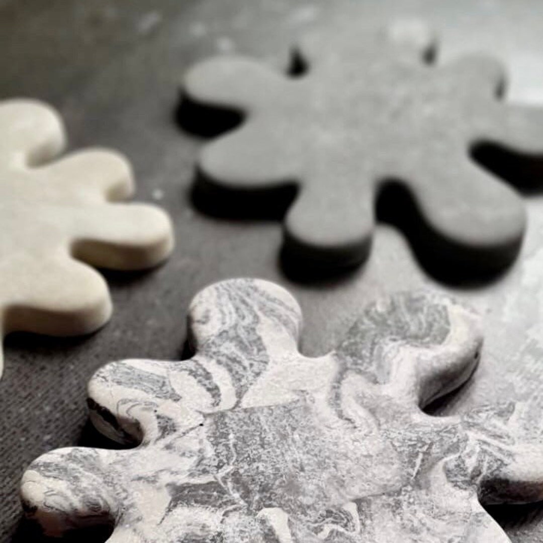 Handmade Concrete Modern Splat Coasters / Gift / Home Decor/ Mothers ...