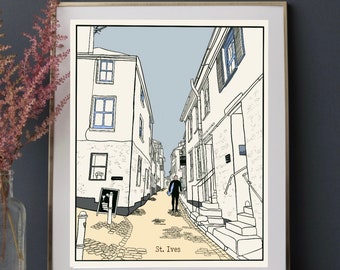 St Ives Drawing - Etsy