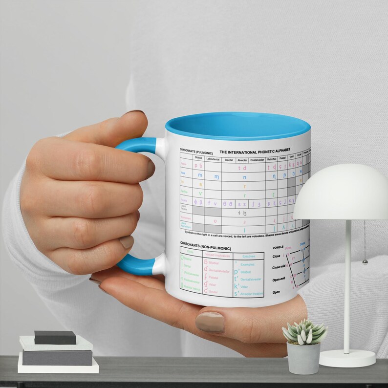 International Phonetic Alphabet Chart on a Pastel Mugs, Coffee Mug, Tea ...