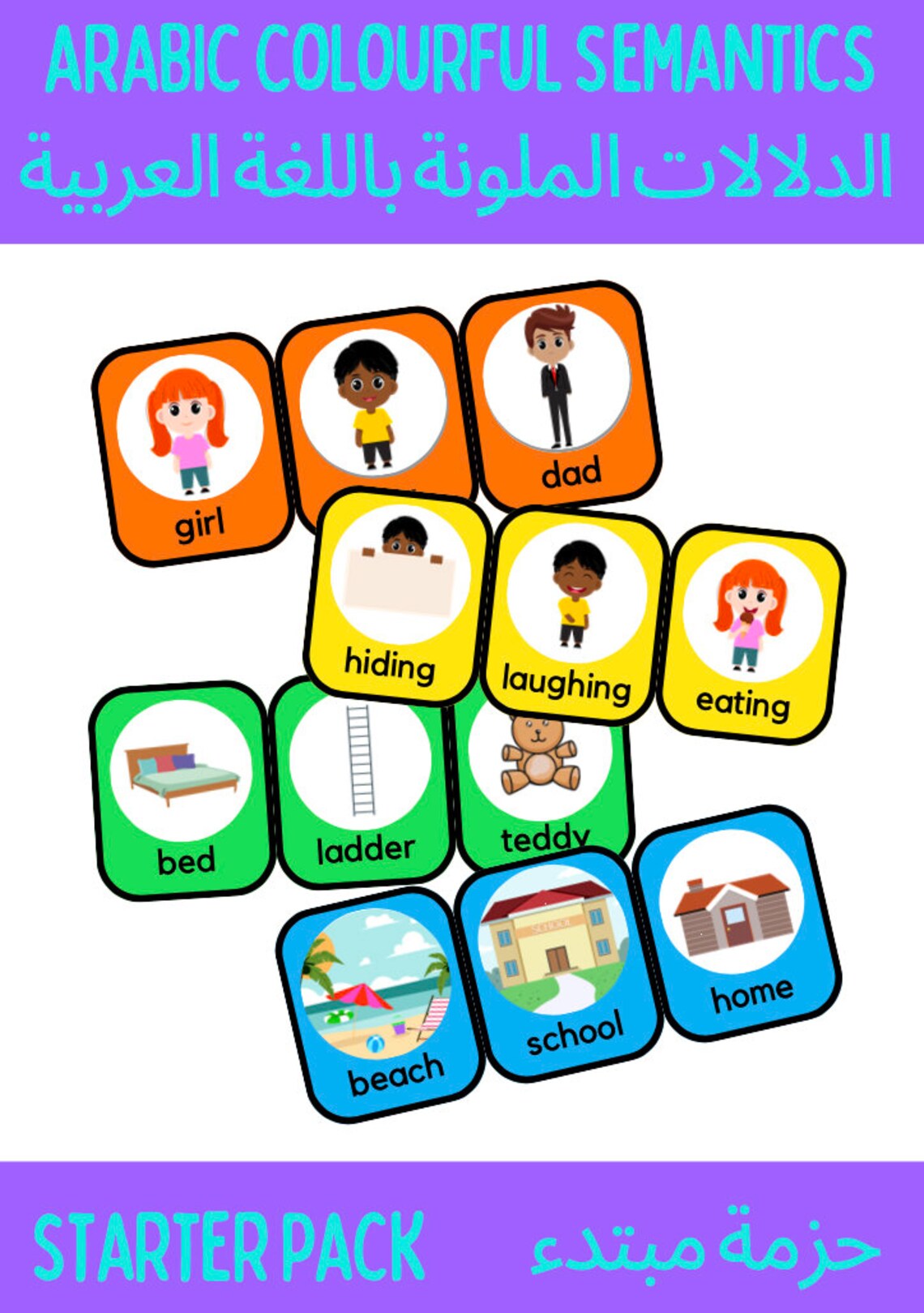 Arabic Colourful Semantics Activity Pack Etsy