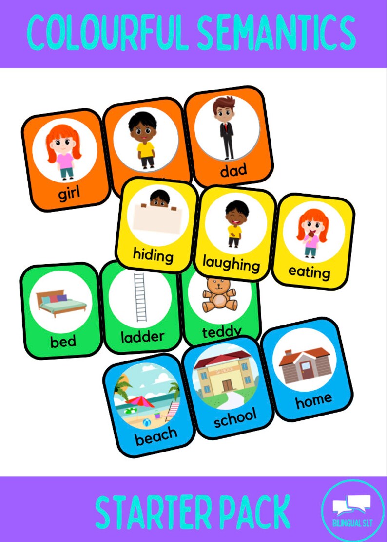 COLOURFUL SEMANTICS Activity Pack - Etsy