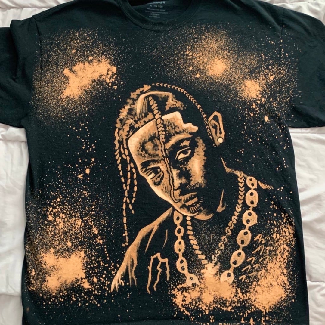 Travis Scott Bleach-T-Shirt - Etsy Österreich