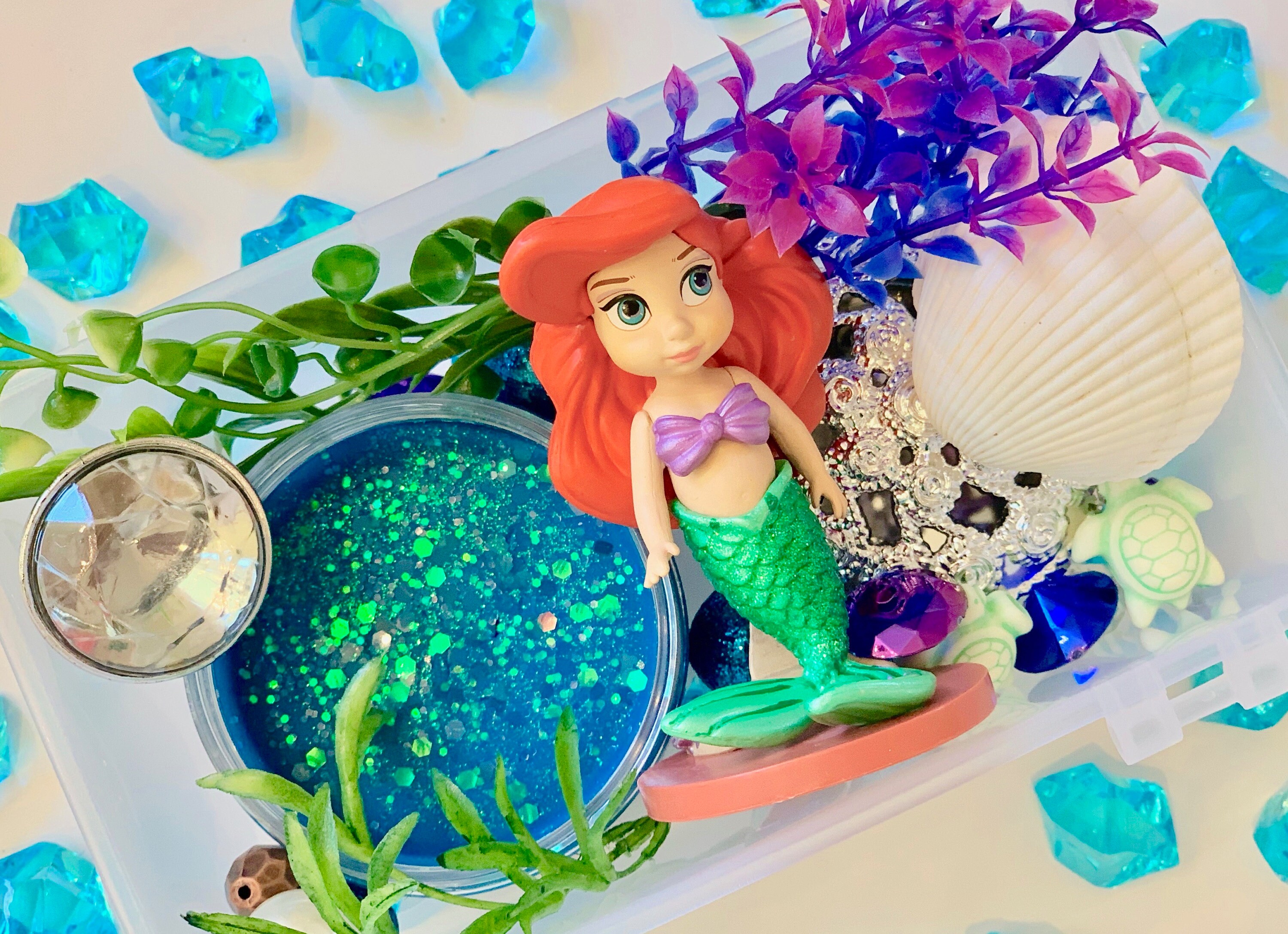 Ariel inspirado mini juego dough kit | Etsy