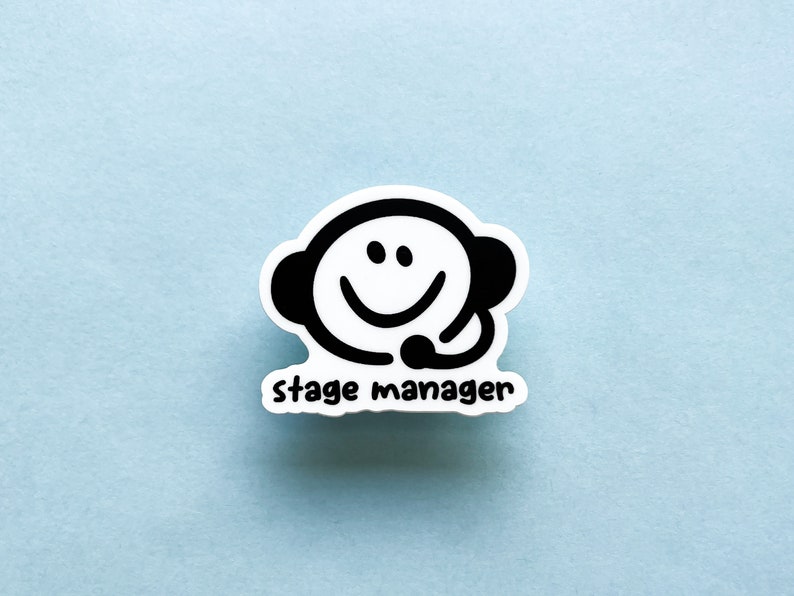 Stage Manager Cartoon Sticker - Etsy