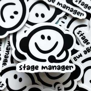 Stage Manager Cartoon Sticker - Etsy