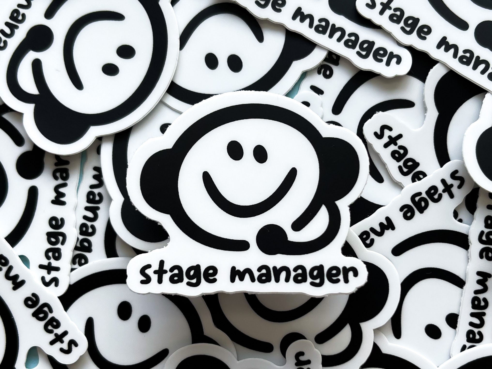 Stage Manager Cartoon Sticker - Etsy