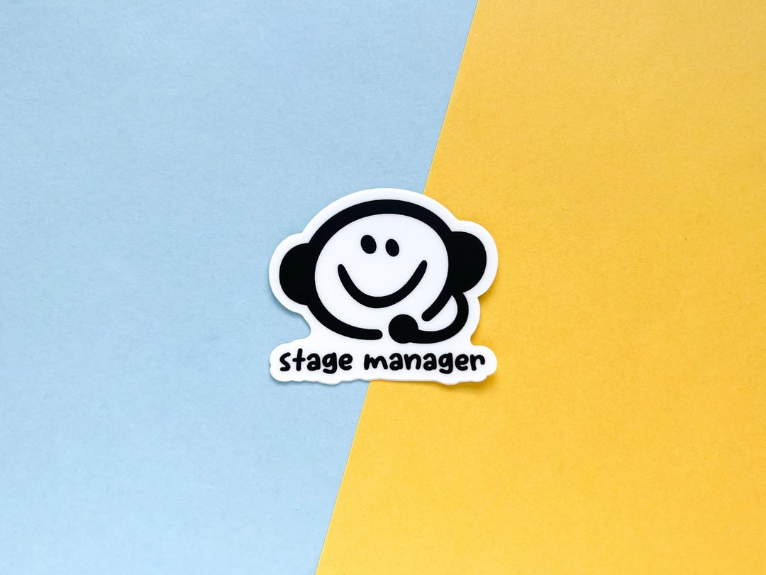 Stage Manager Cartoon Sticker - Etsy