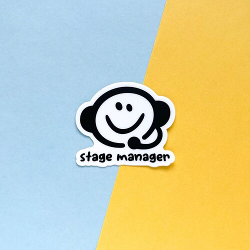 Stage Manager Cartoon Sticker - Etsy