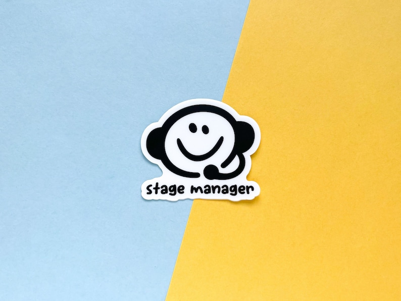 Stage Manager Cartoon Sticker - Etsy