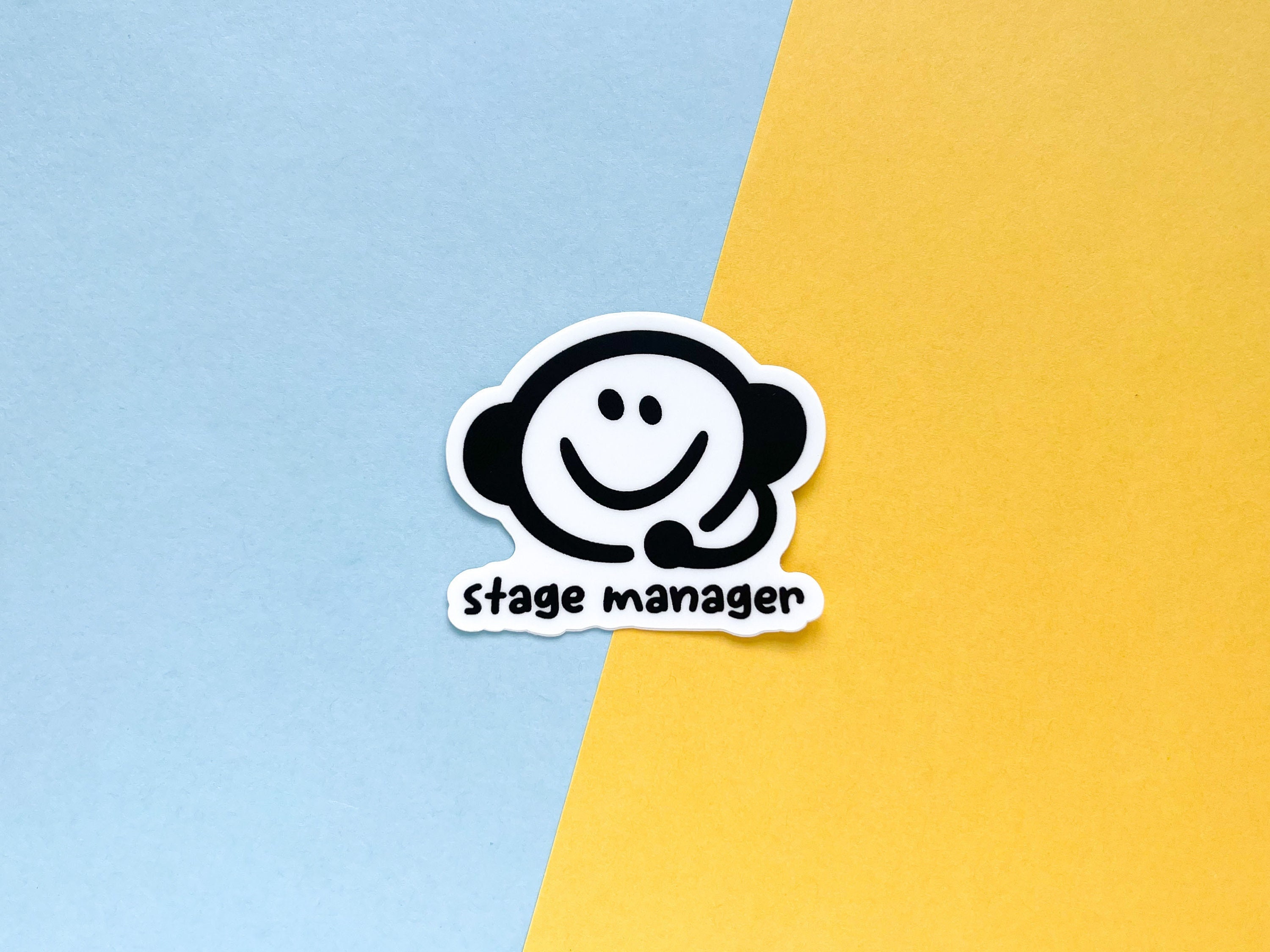 Stage Manager Cartoon Sticker - Etsy