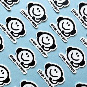 Stage Manager Cartoon Sticker - Etsy