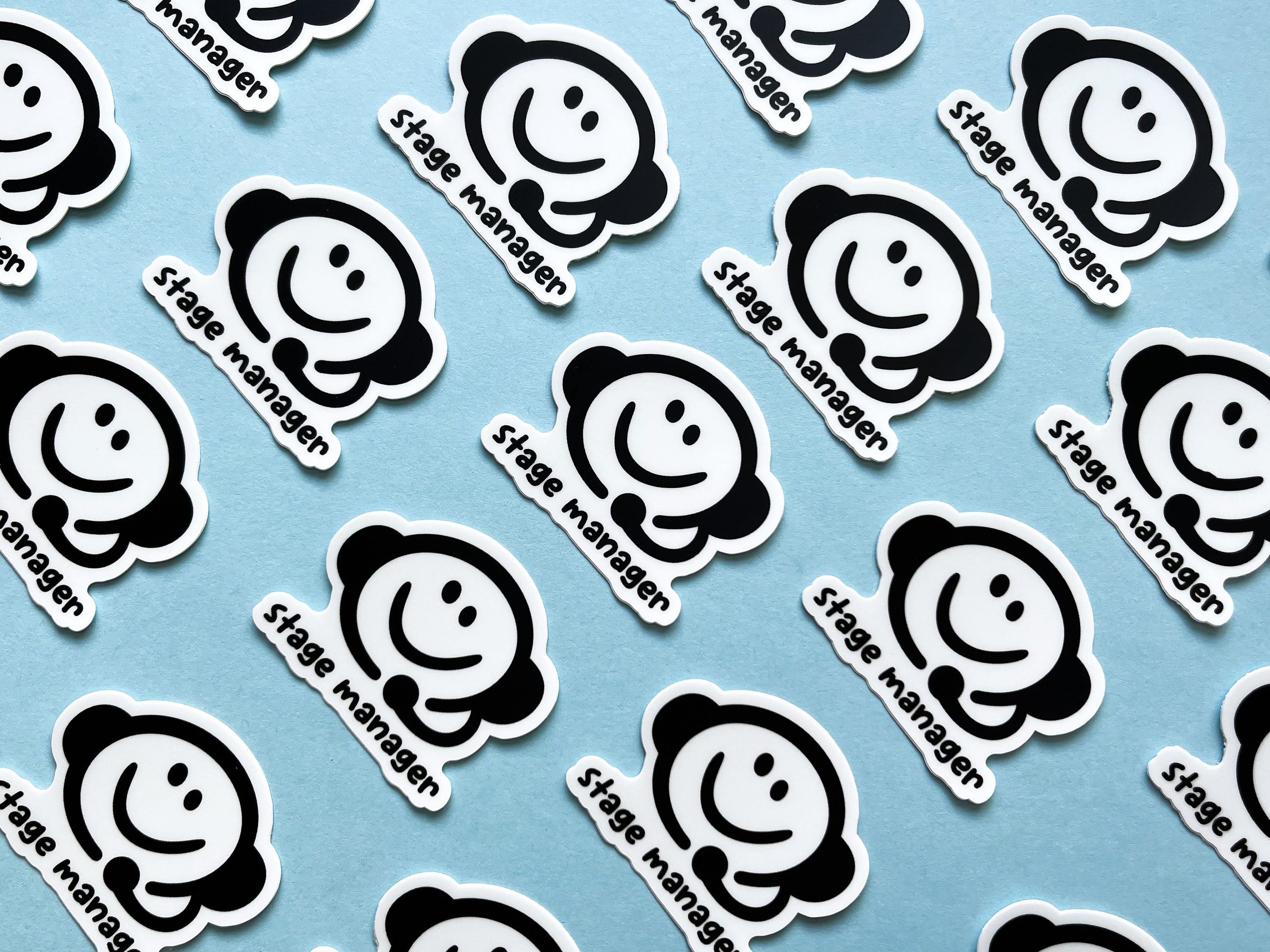 Stage Manager Cartoon Sticker - Etsy