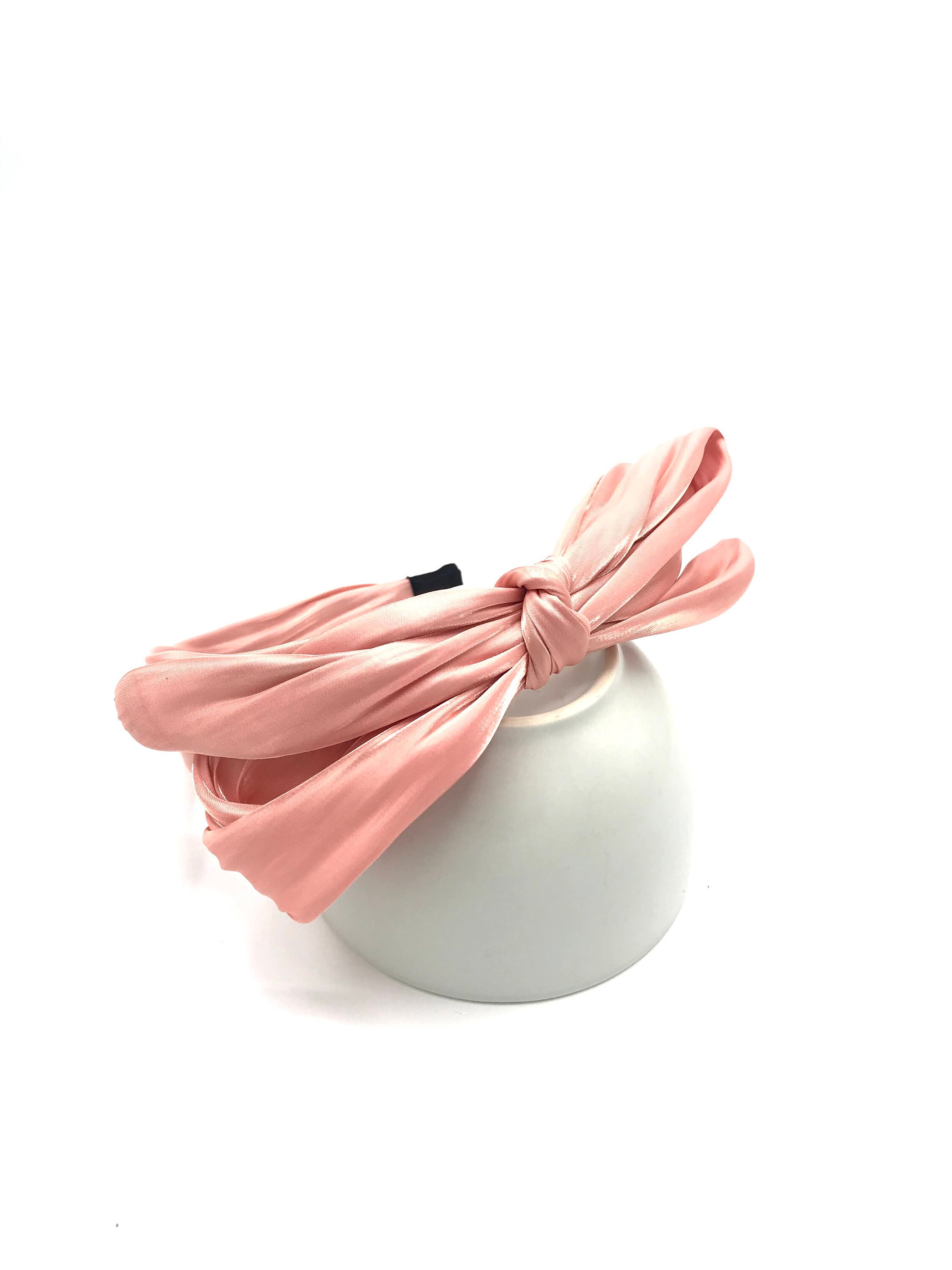 Satin Bow Headband/ribbon Headband/wedding Headband/big Bow - Etsy