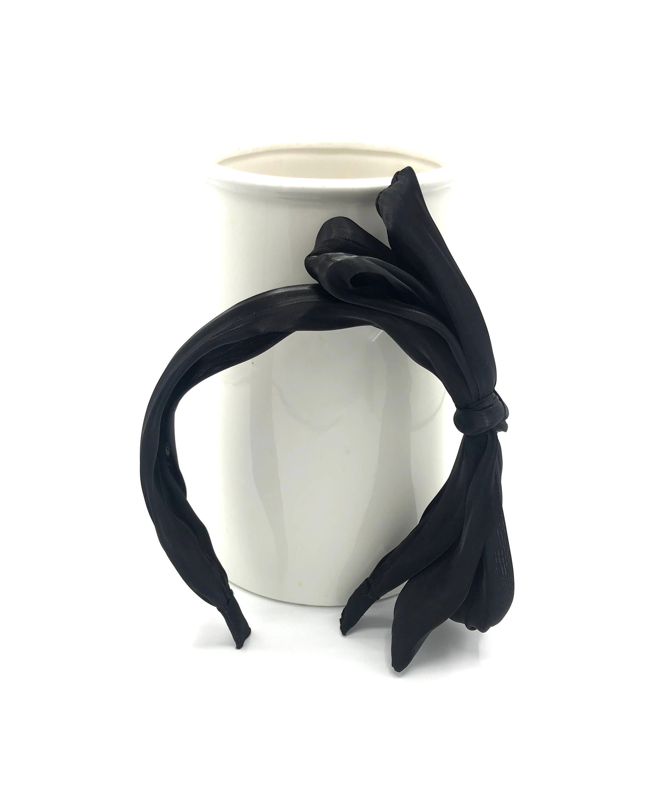 Satin Bow Headband/ribbon Headband/wedding Headband/big Bow - Etsy