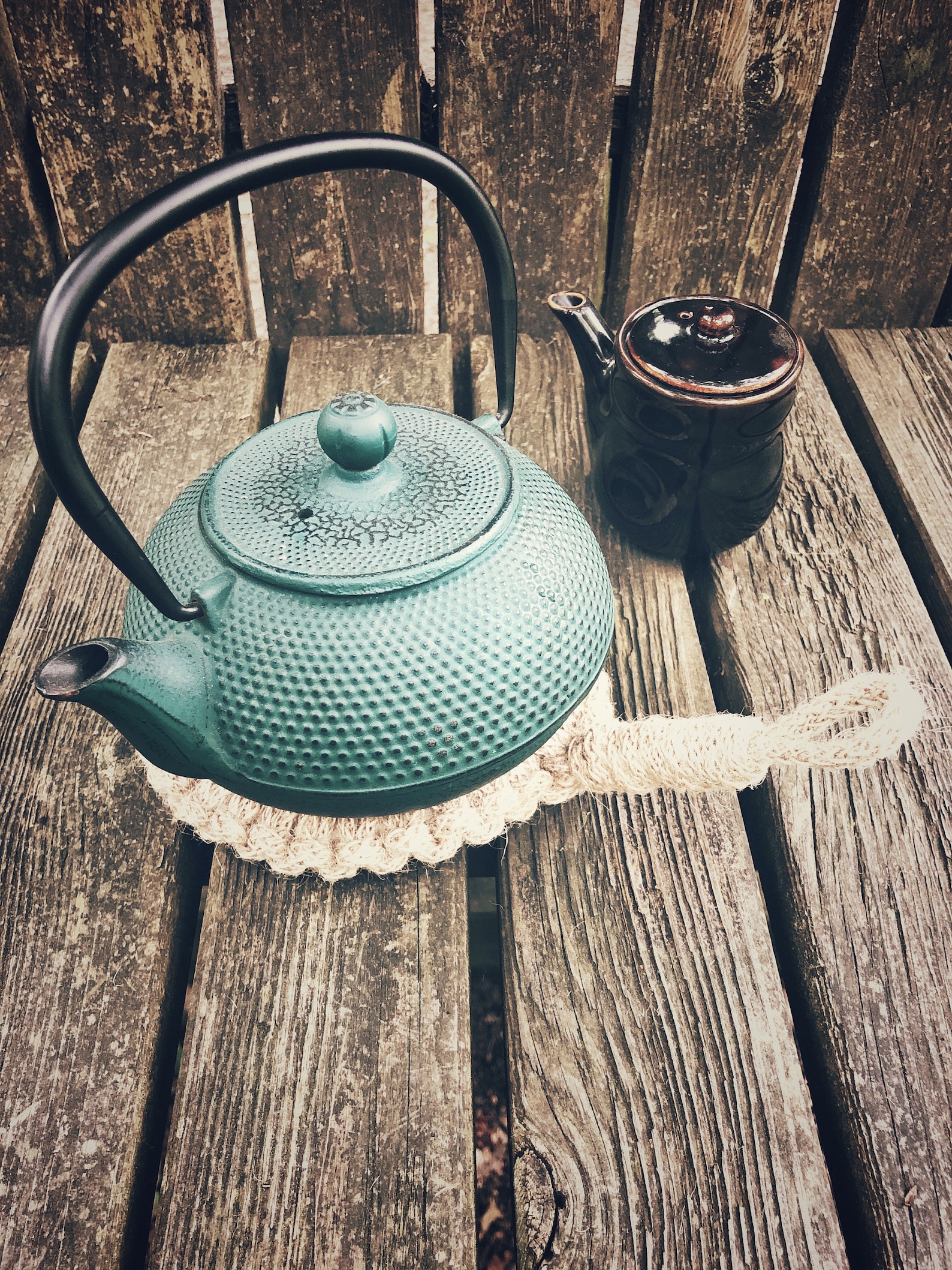 Farmhouse Hot Pot Stand Mat, Braided Jute Rope, Serving Utensil, Long ...
